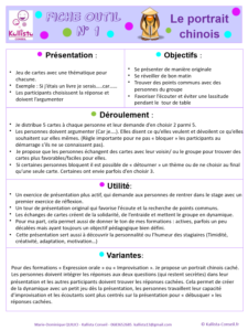 Fiche outil N°1 : Le portrait chinois - Kallista-conseil